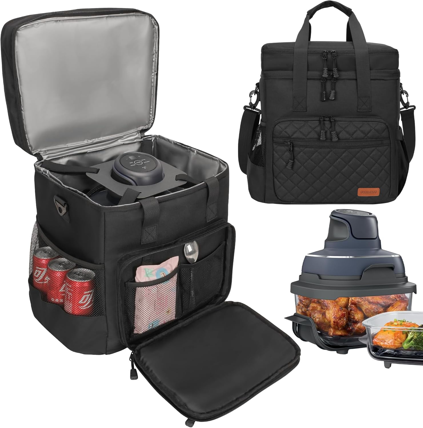 Glass Air Fryer Carrying Bag Compatible with Ninja Crispi 4-in-1 ...
