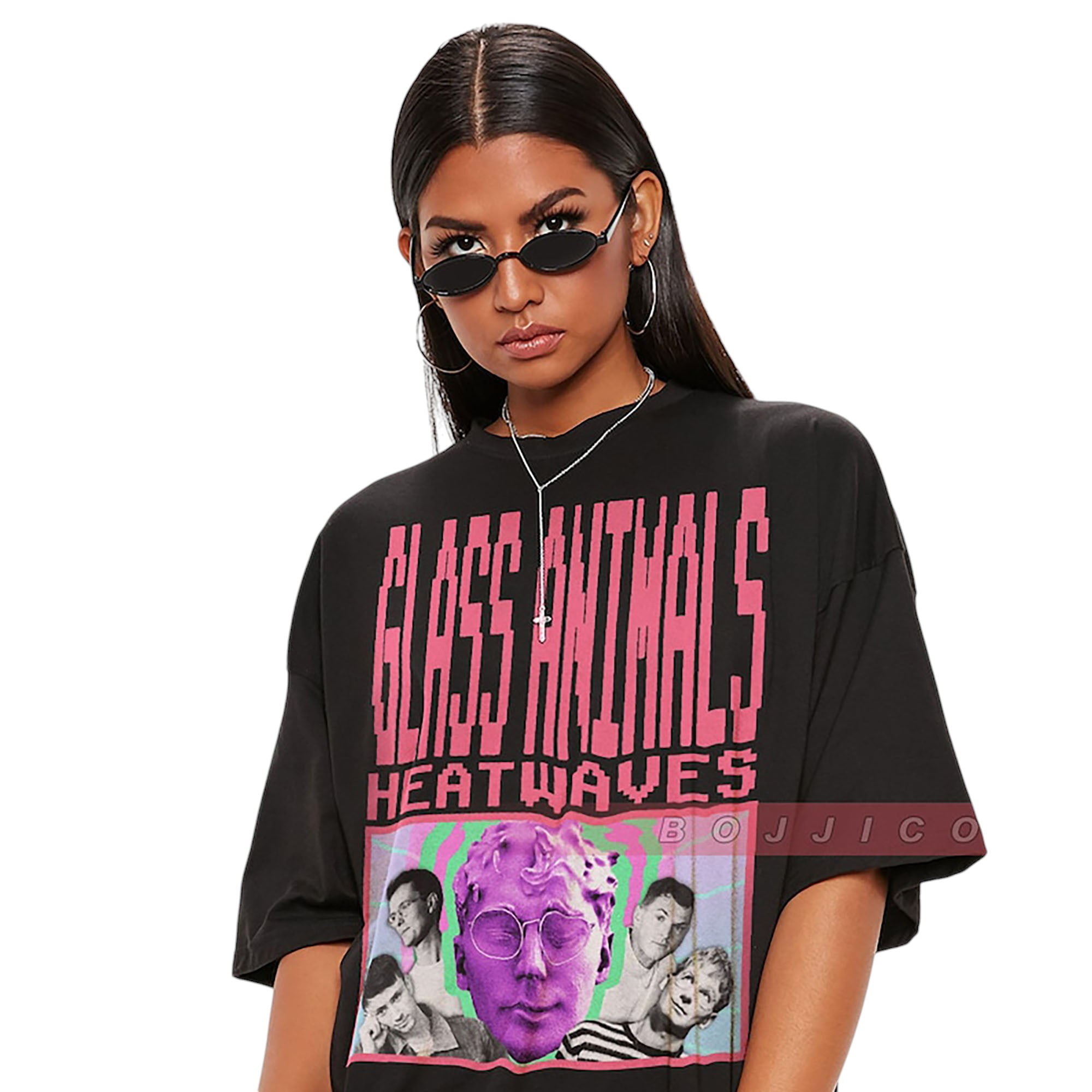 Glass Animals Heat Waves Retro Unisex Classic 2D T-Shirt - Vintage Dave ...