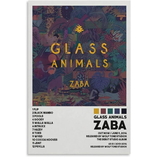 Glass Animals Posters Zaba Poster Album Cover Poster for Bedroom ...