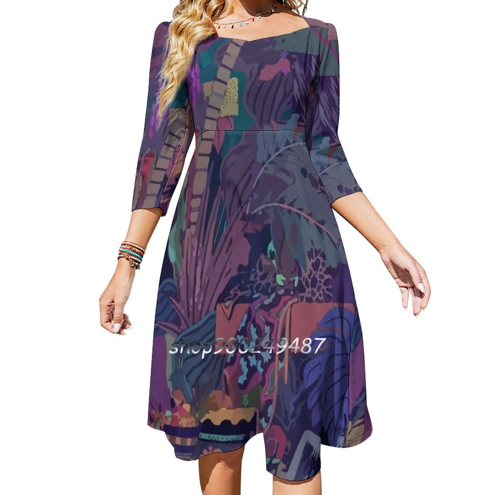 Glass Animals / / Zaba Sweetheart Knot Flared Dress Fashion Design ...