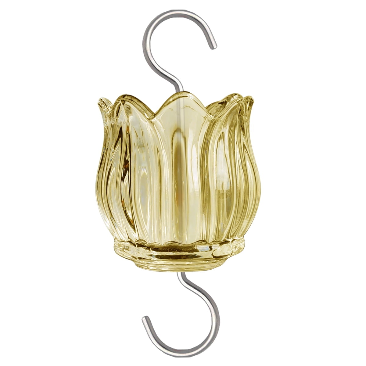 Glass Ant Moat for Hummingbird Feeder - 3 OZ Golden Tulip Insect Guard ...