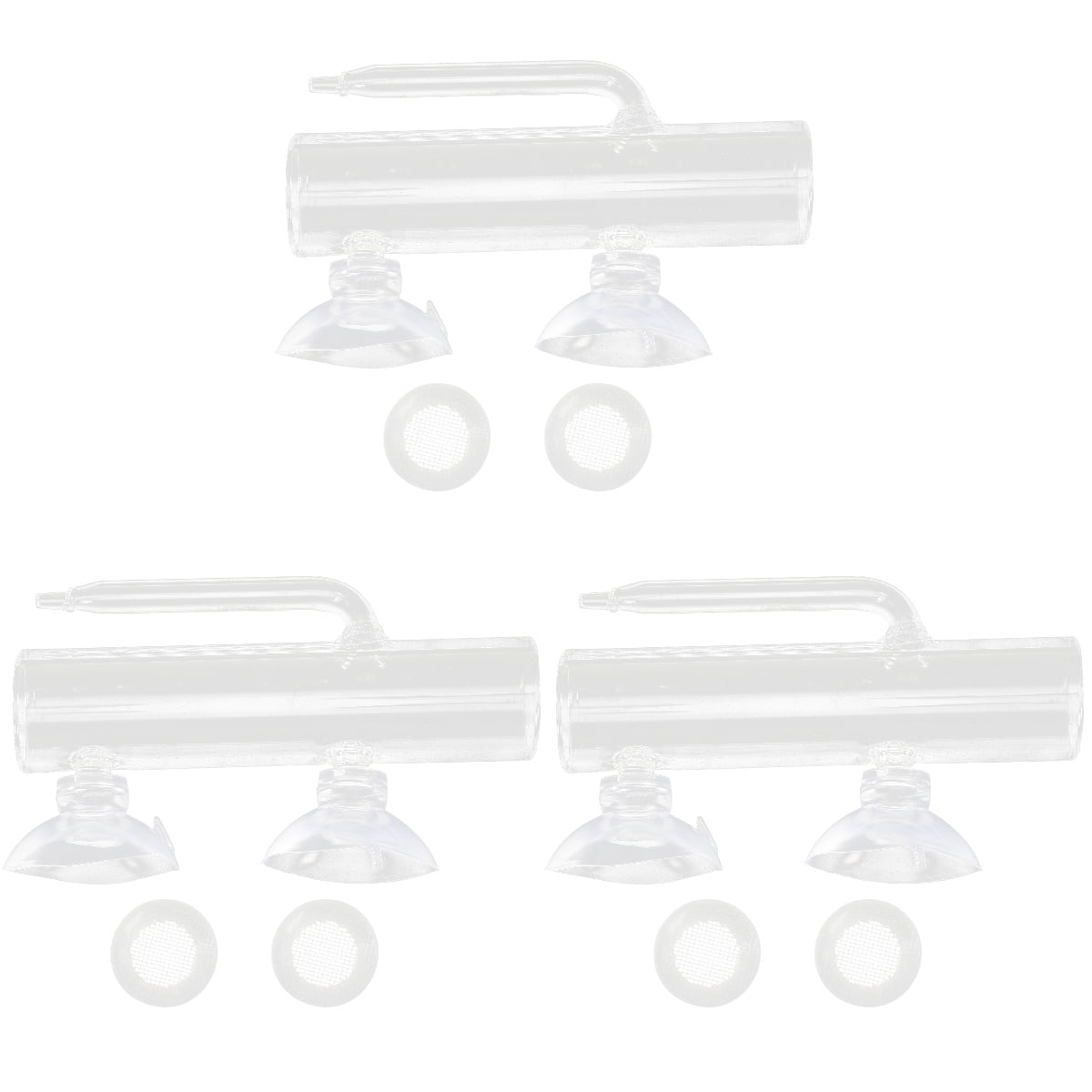 Glass Aquarium Tank Fish Bowl 3 Sets Incubator Multi-use Isolation ...