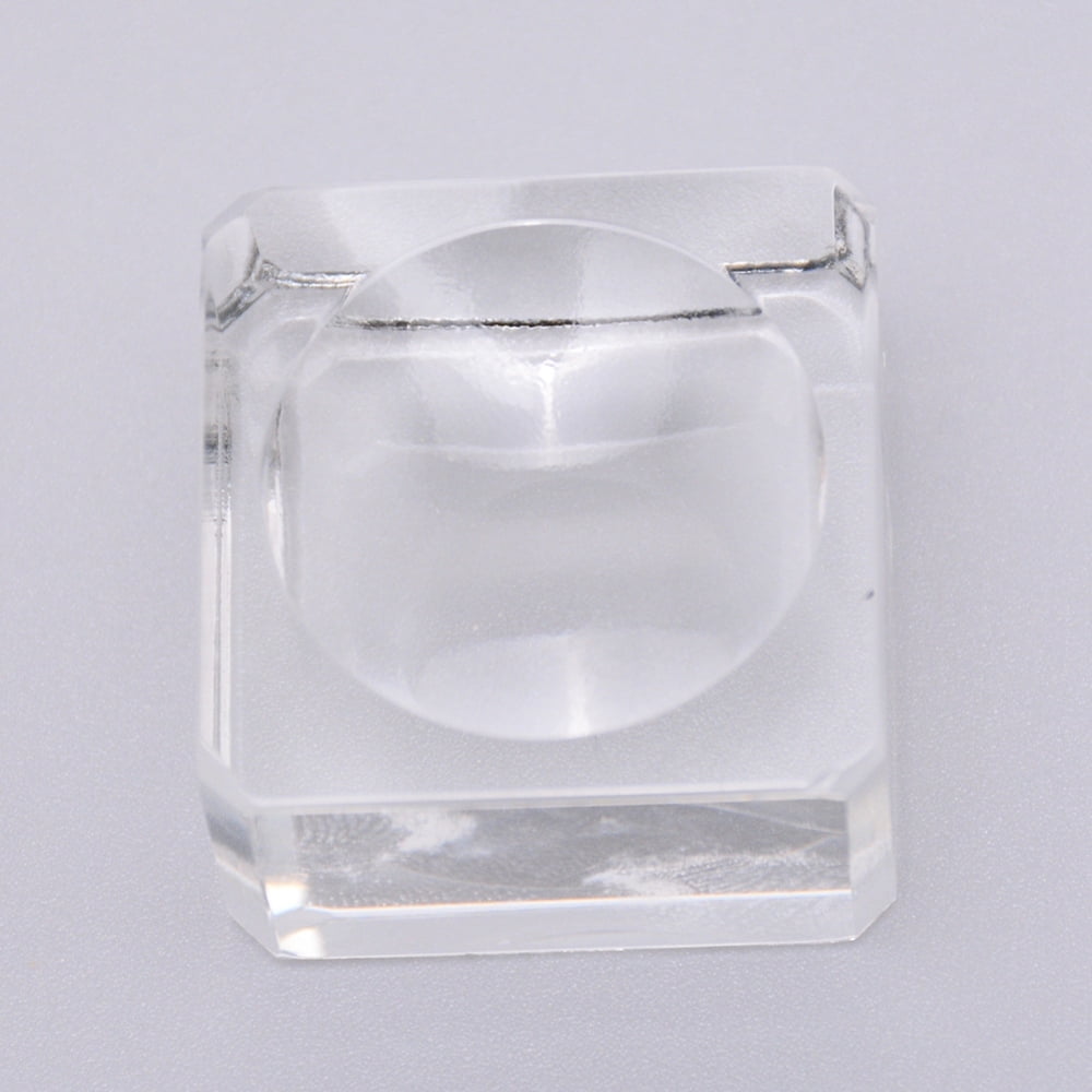 Glass Ball Stand Square Clear 29x29x17.5mm - Walmart.com