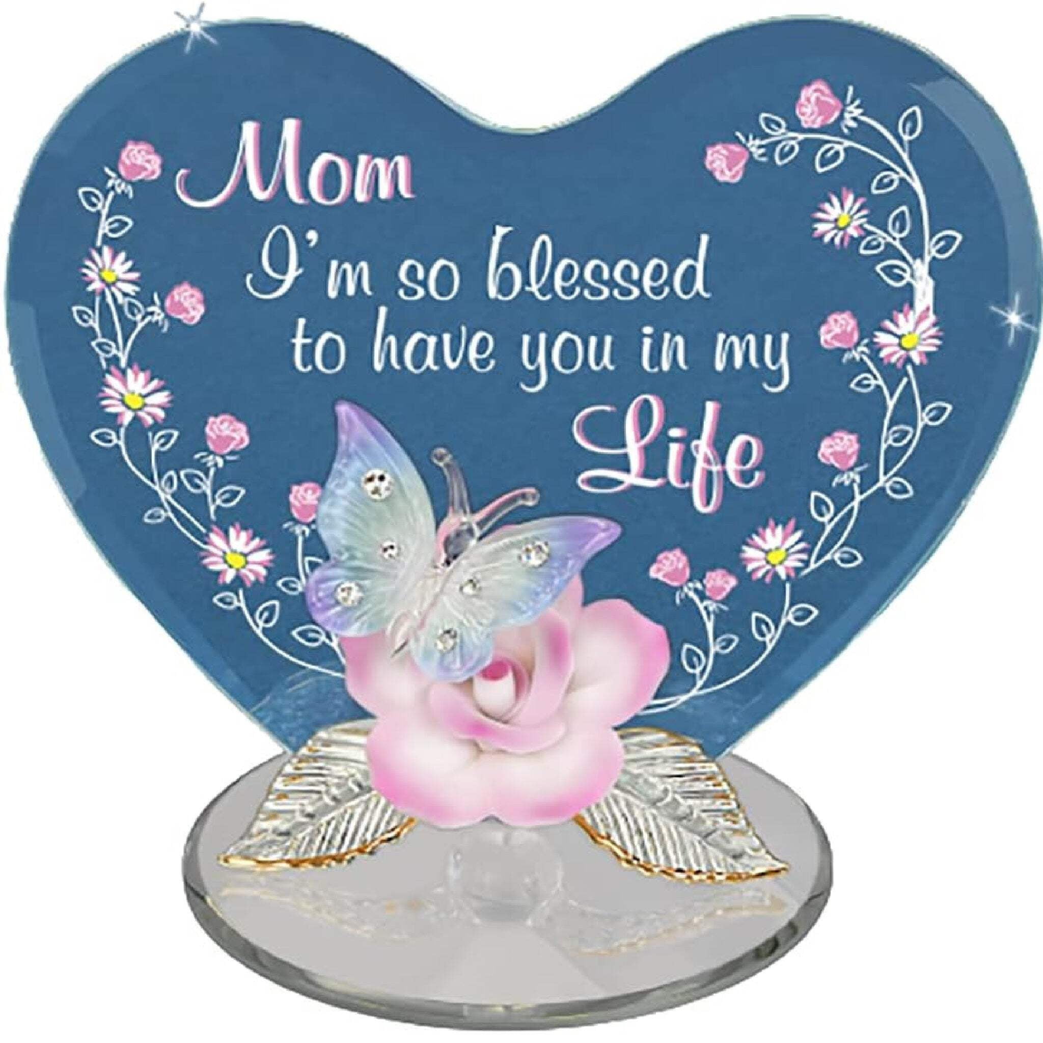 Glass Baron Butterfly, "Mom I'm so blessed to have you in my Life" - Walmart.com
