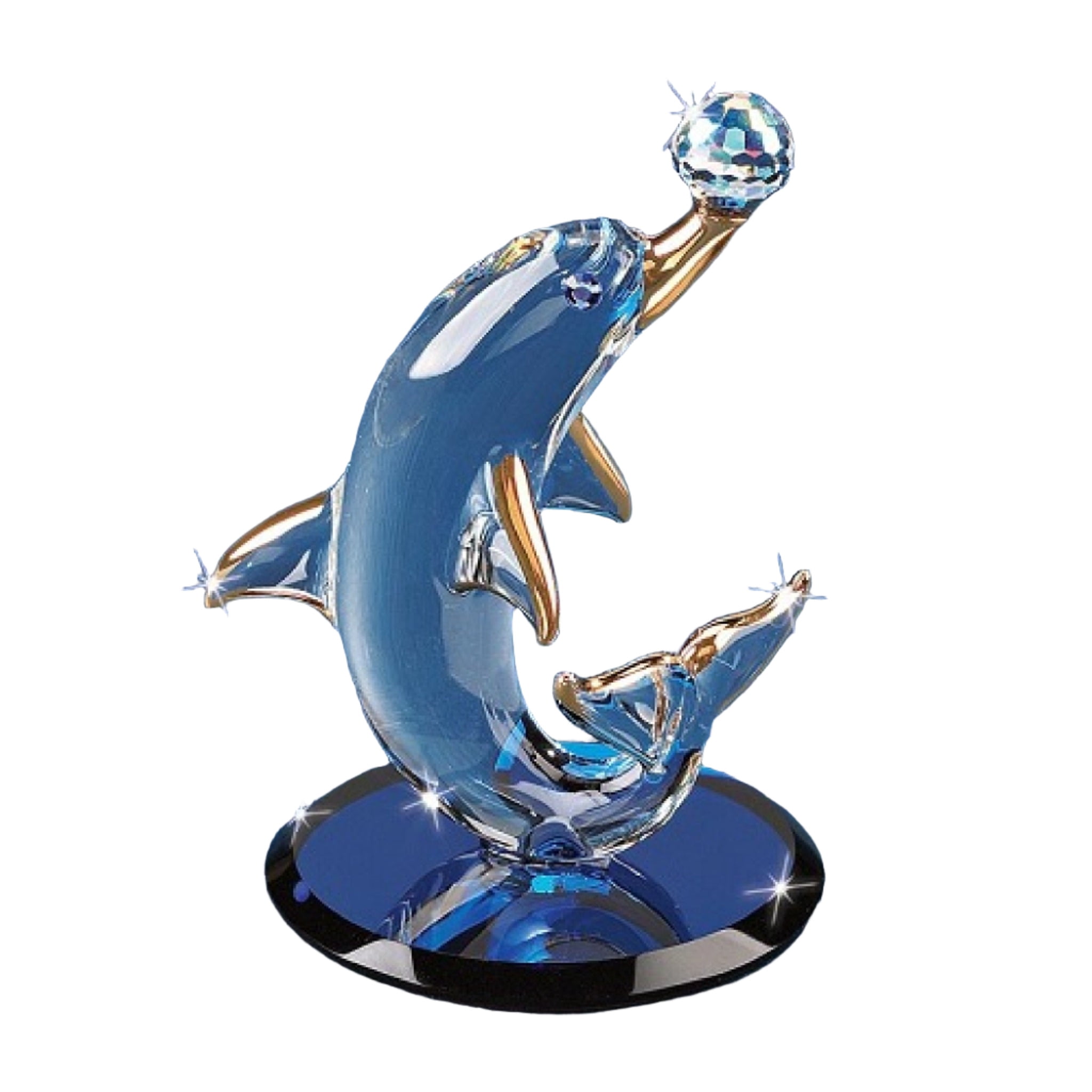 Glass Baron Dolphin Balancing Crystal Ball - Walmart.com