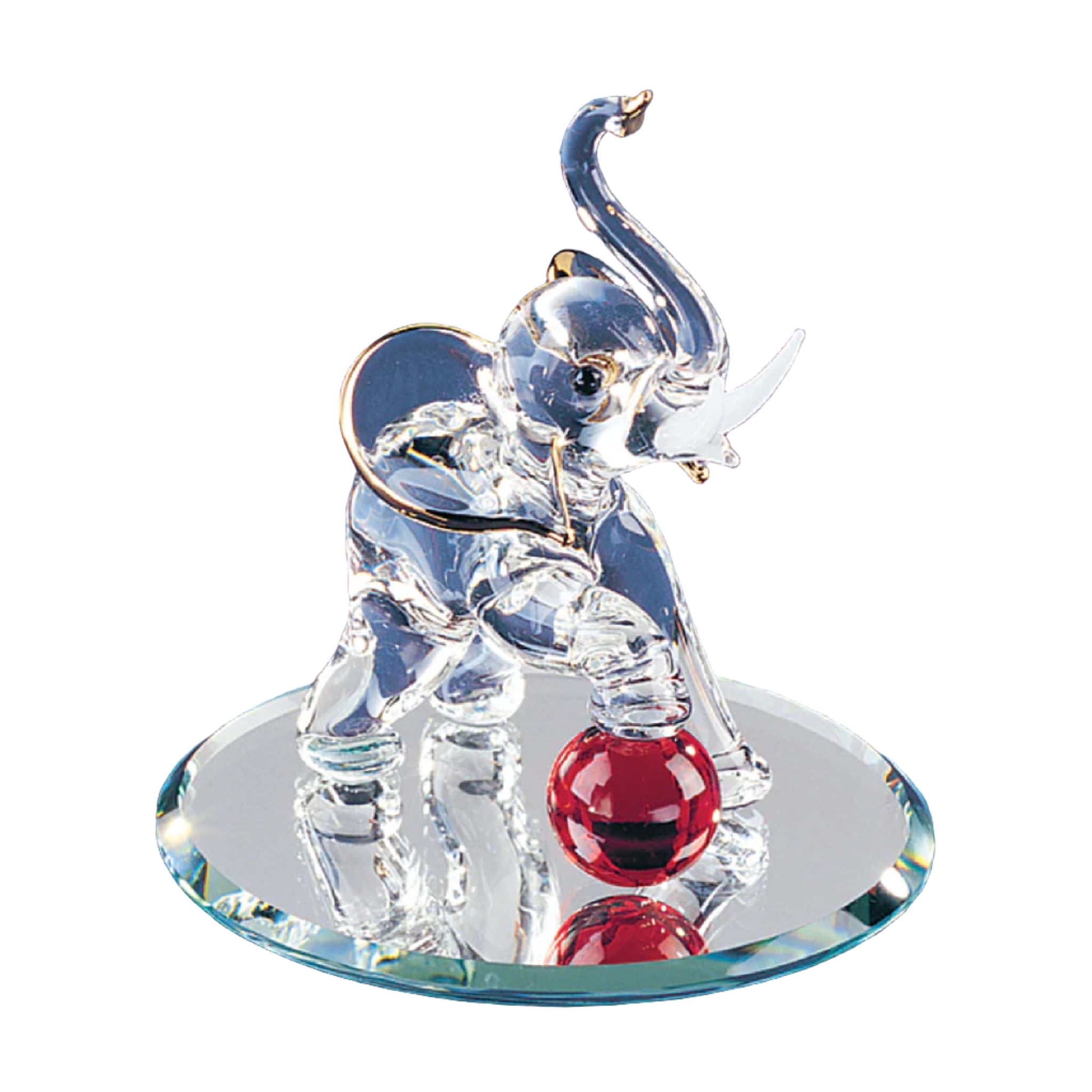 Glass Baron Elephant with Ball Figurine - Walmart.com