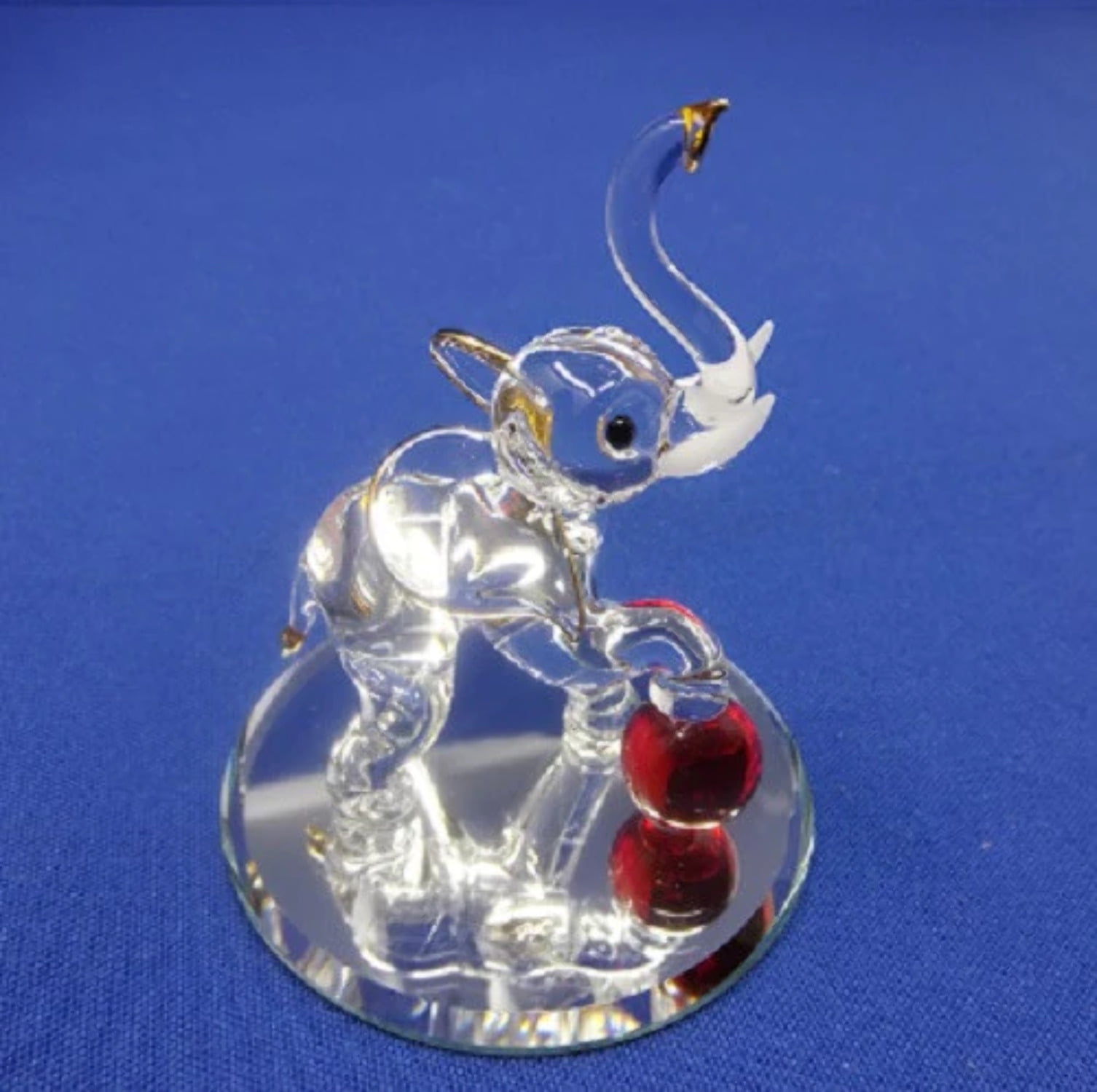 Glass Baron Elephant with Ball Figurine - Walmart.com