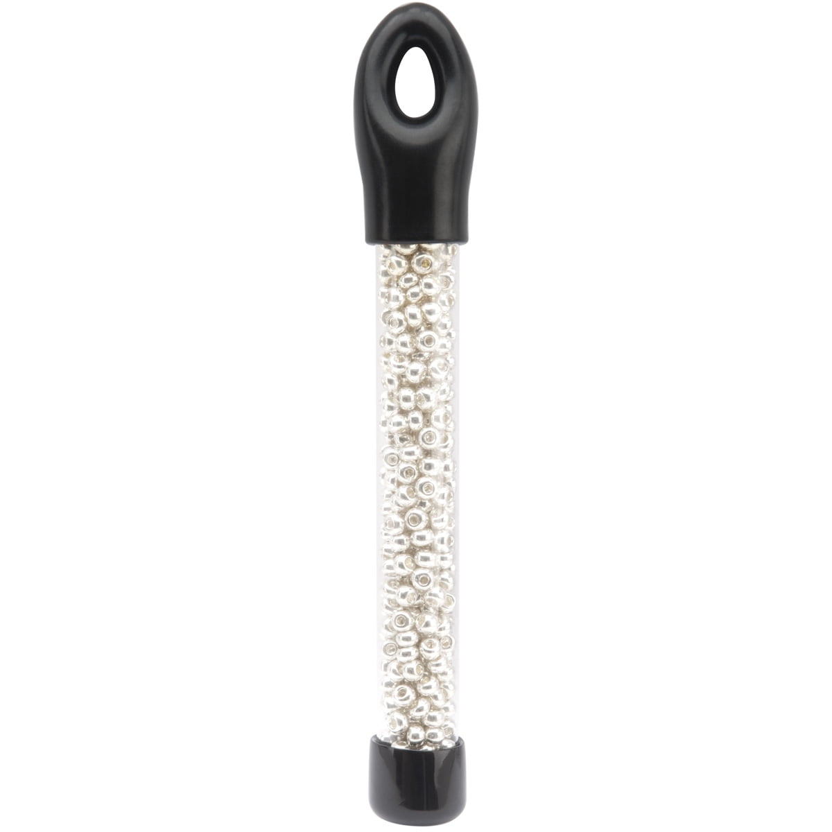 Glass Bead Tube 24g-6/0 Metallic Silver - Walmart.com