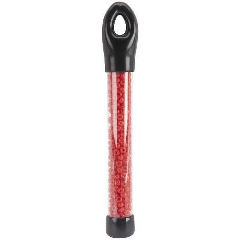 Glass Bead Tubes 24g/Pkg-6/0 Opaque Red - Walmart.com