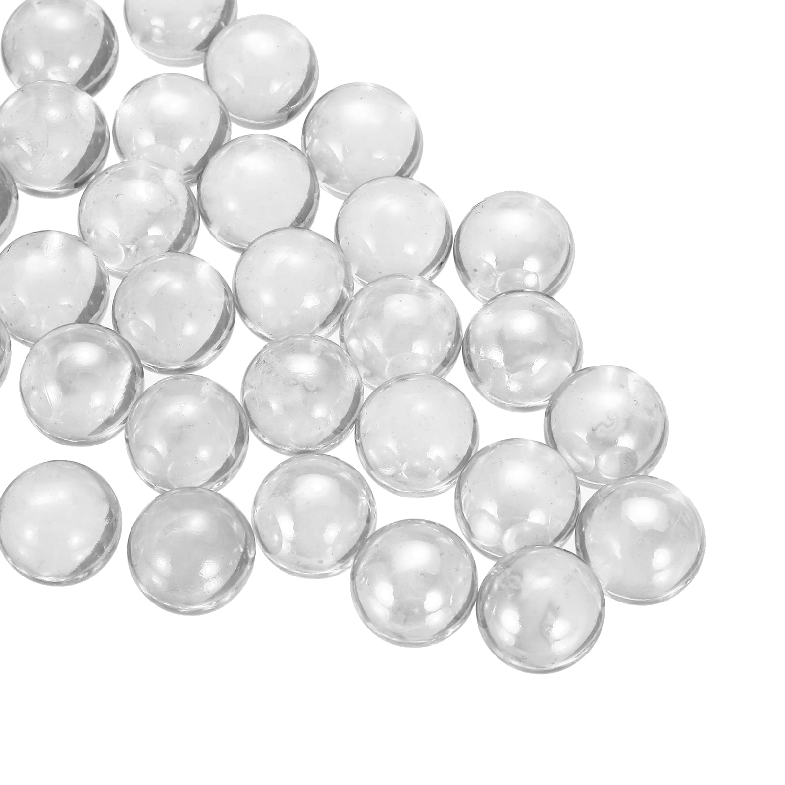 Glass Beads,1set Glass Gemstone Pale White 0.60lbs Glass Pebbles ...