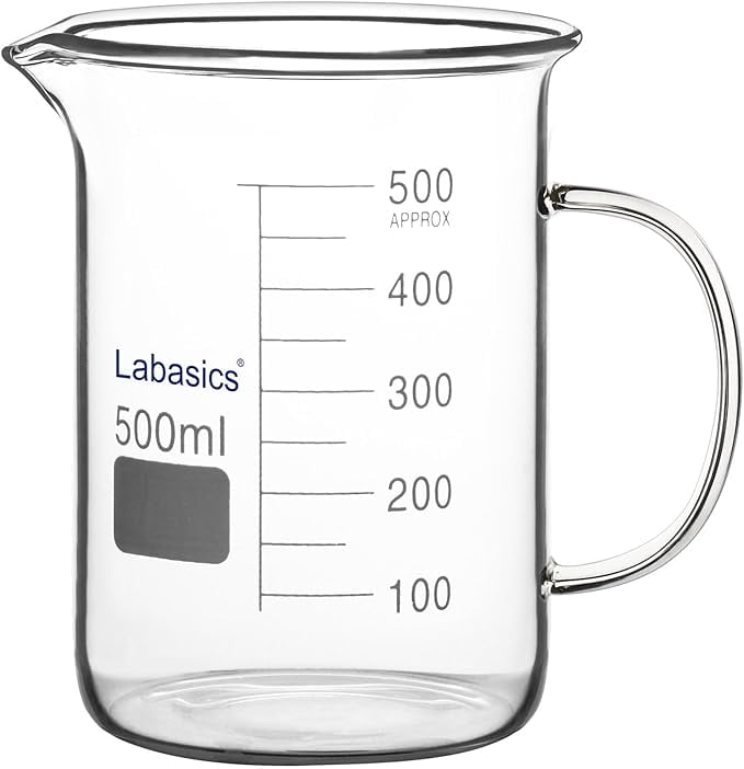 Glass Beaker, G3.3 Borosilicate Laboratory Grade Glass Graduated Beaker ...