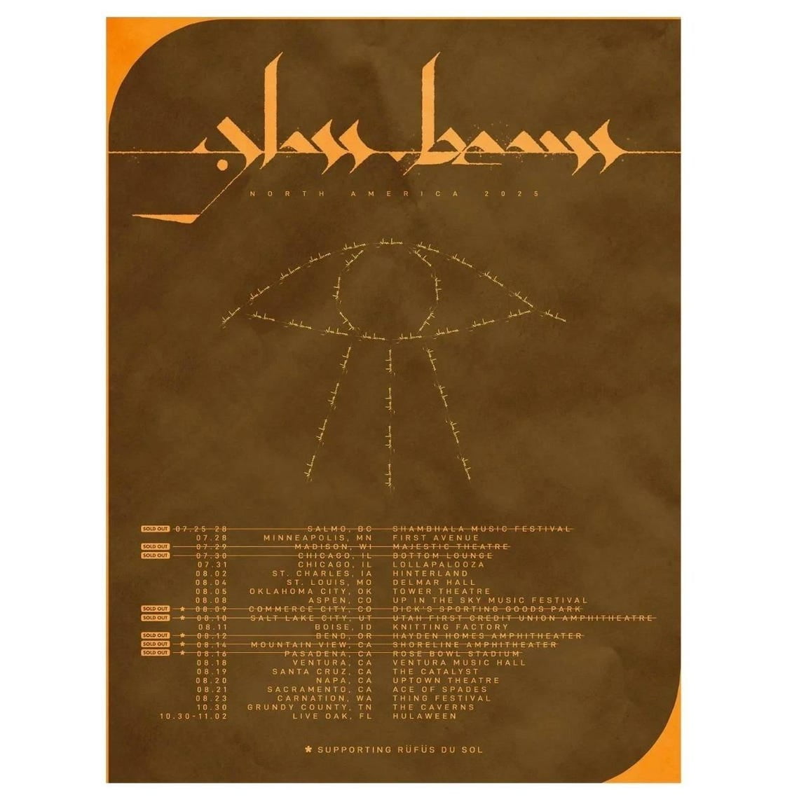 Glass Beams 2025, North American Tour Collectible Print #2237, Unframed ...
