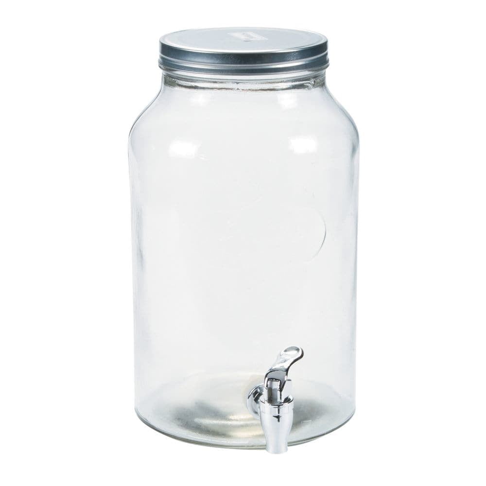 Large Glass Beverage Dispenser with Spigot for Party and Juice Serving ...