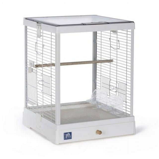 Glass Bird Cage, White - Walmart.com