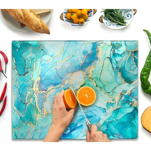 Glass Board 20"x16": Tempered Glass Kitchen Counter Protector - Durable ...