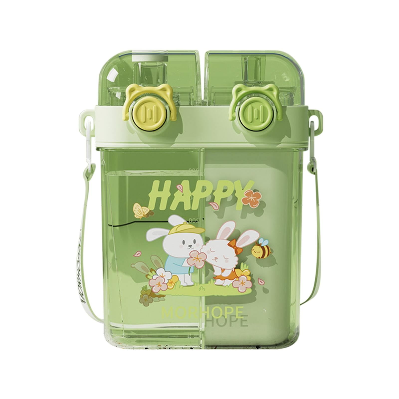 Glass&Bottle, Dienrx Kawaii Water Bottle Cute Water Bottle with Double ...