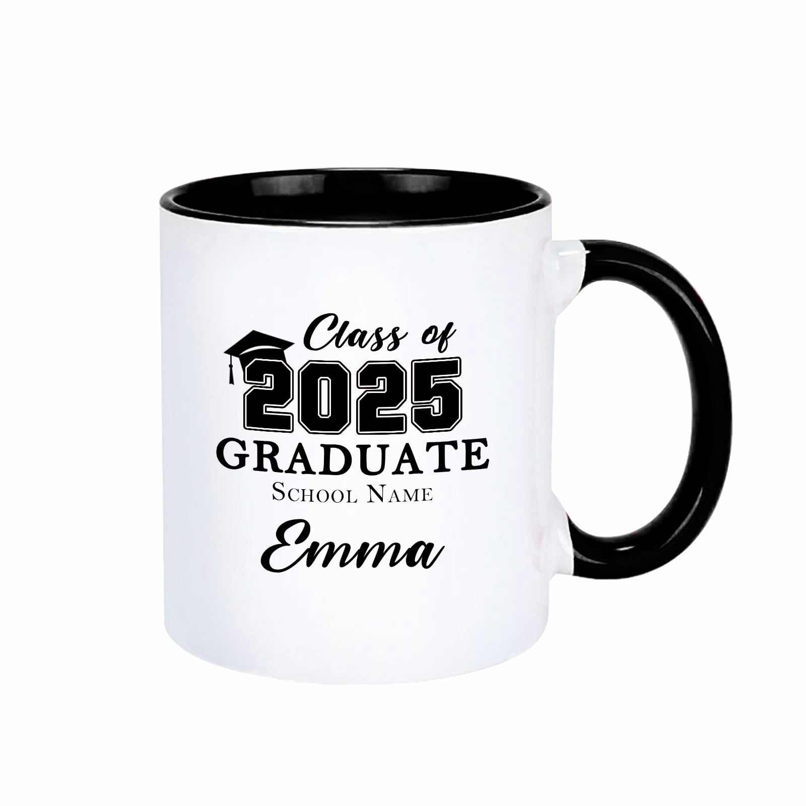Glass&Bottle Graduation For Her Him Custom Graduation Mug With Name ...