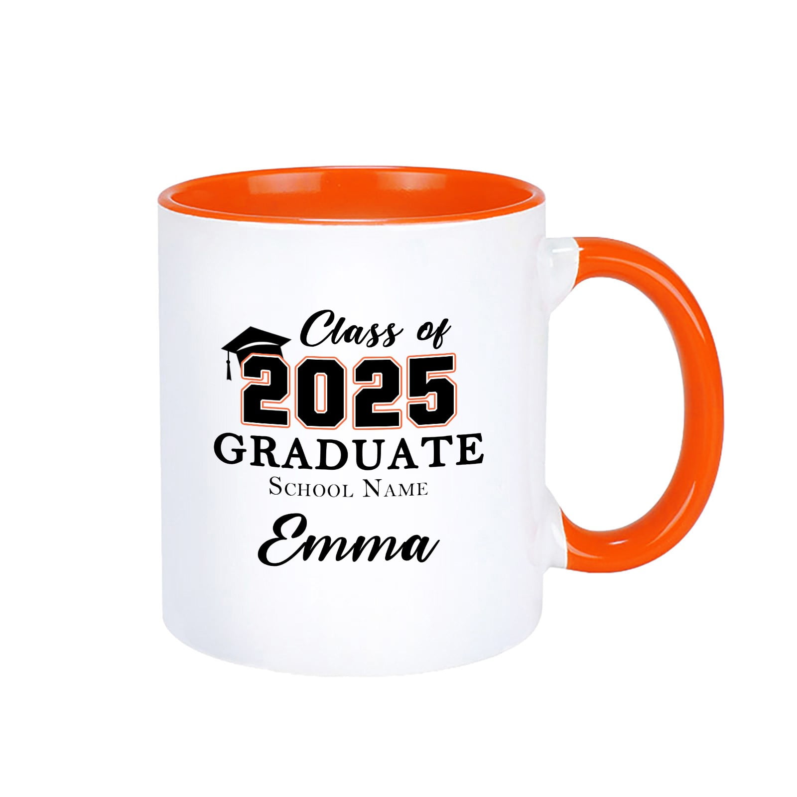 Glass&Bottle Graduation For Her Him Custom Graduation Mug With Name ...