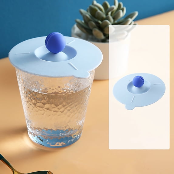 Glass Bottle,Round Silicone Cup Cover Universal Water Cup Accessories ...