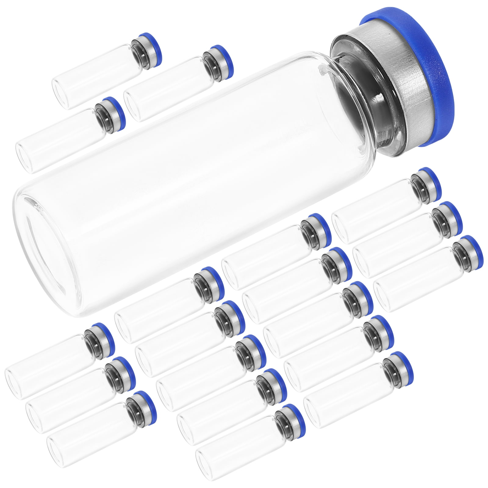 Glass Bottle Vial With Caps Laboratory Vials Sample Bottles Small ...