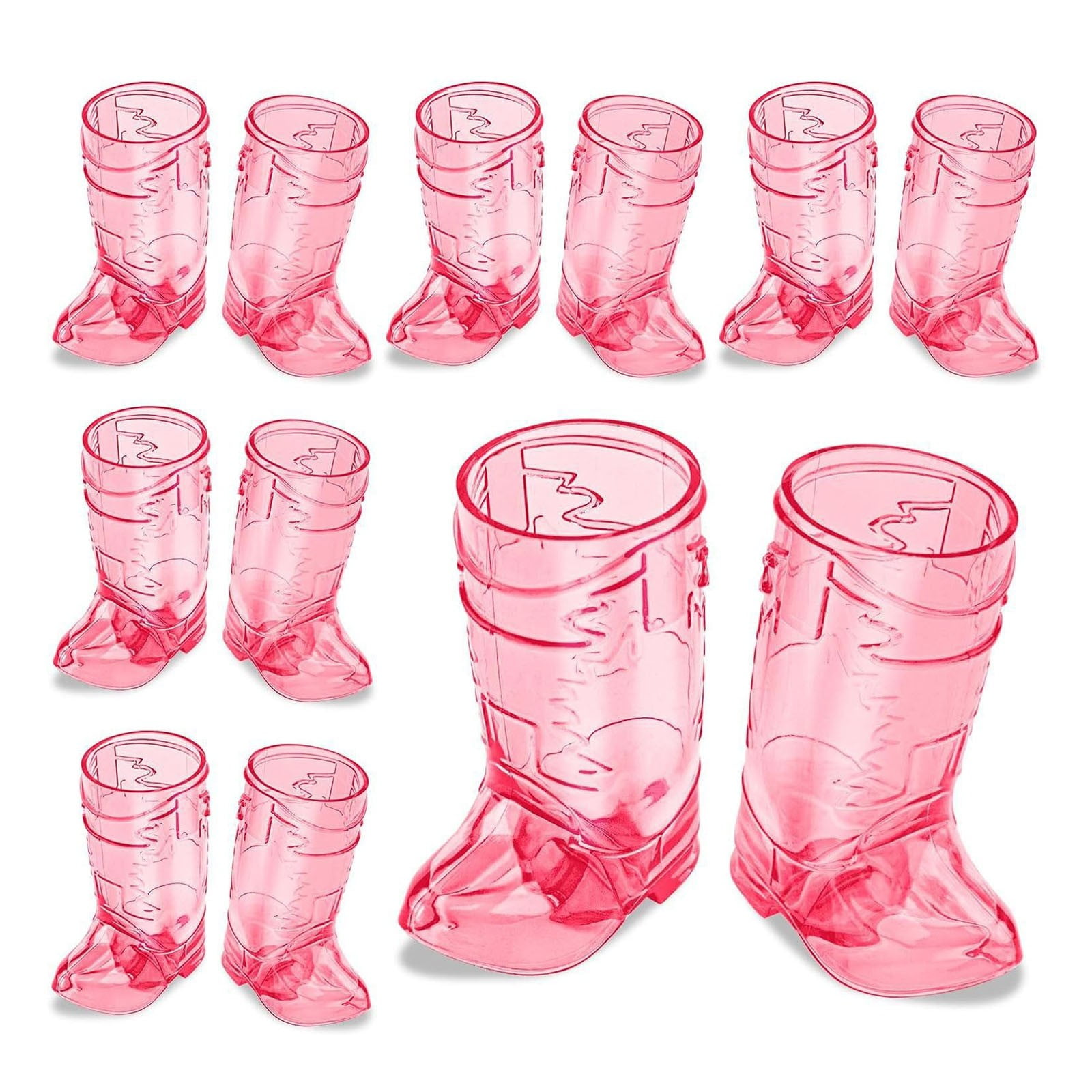 Glass&Bottle Western Cowboy Boot Shaped Shot Glasses – Transparent Mini ...