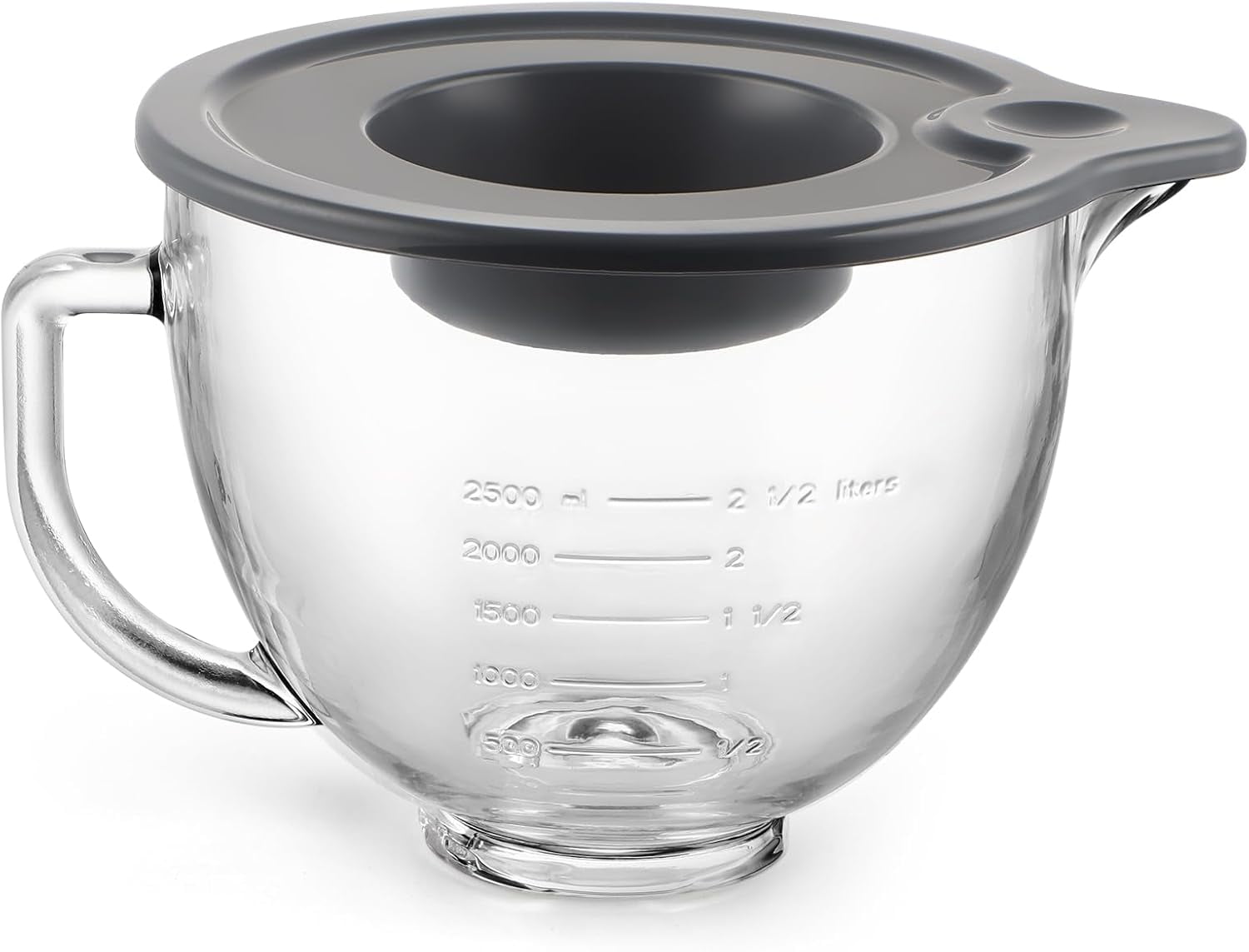 Glass Bowl Compatible with Kitchenaid 4.5 and 5 Quart Tilt-Head Stand ...