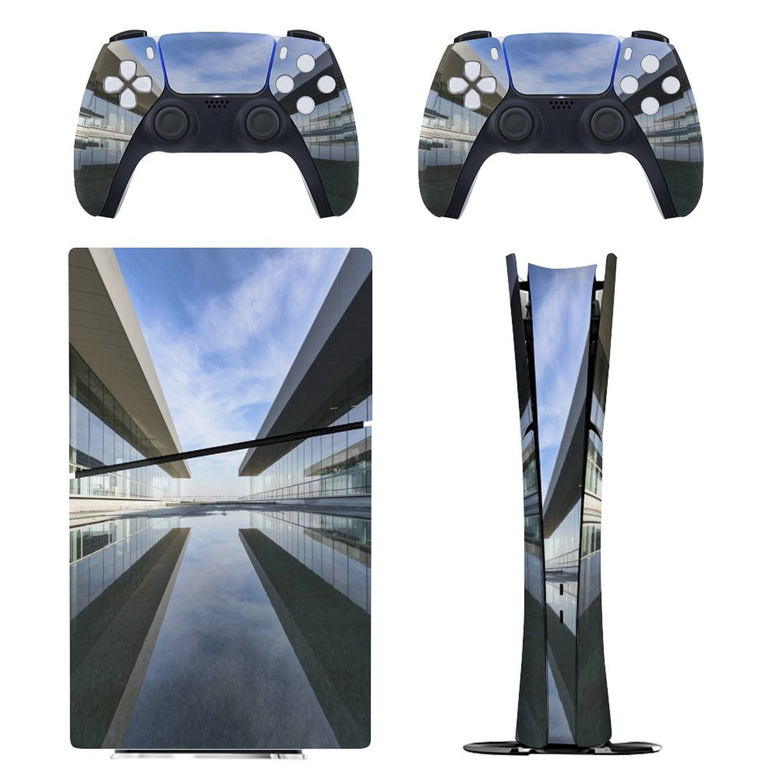 Glass Building PS5/PS5 Slim Digital Disc Skin Sticker For Console And ...