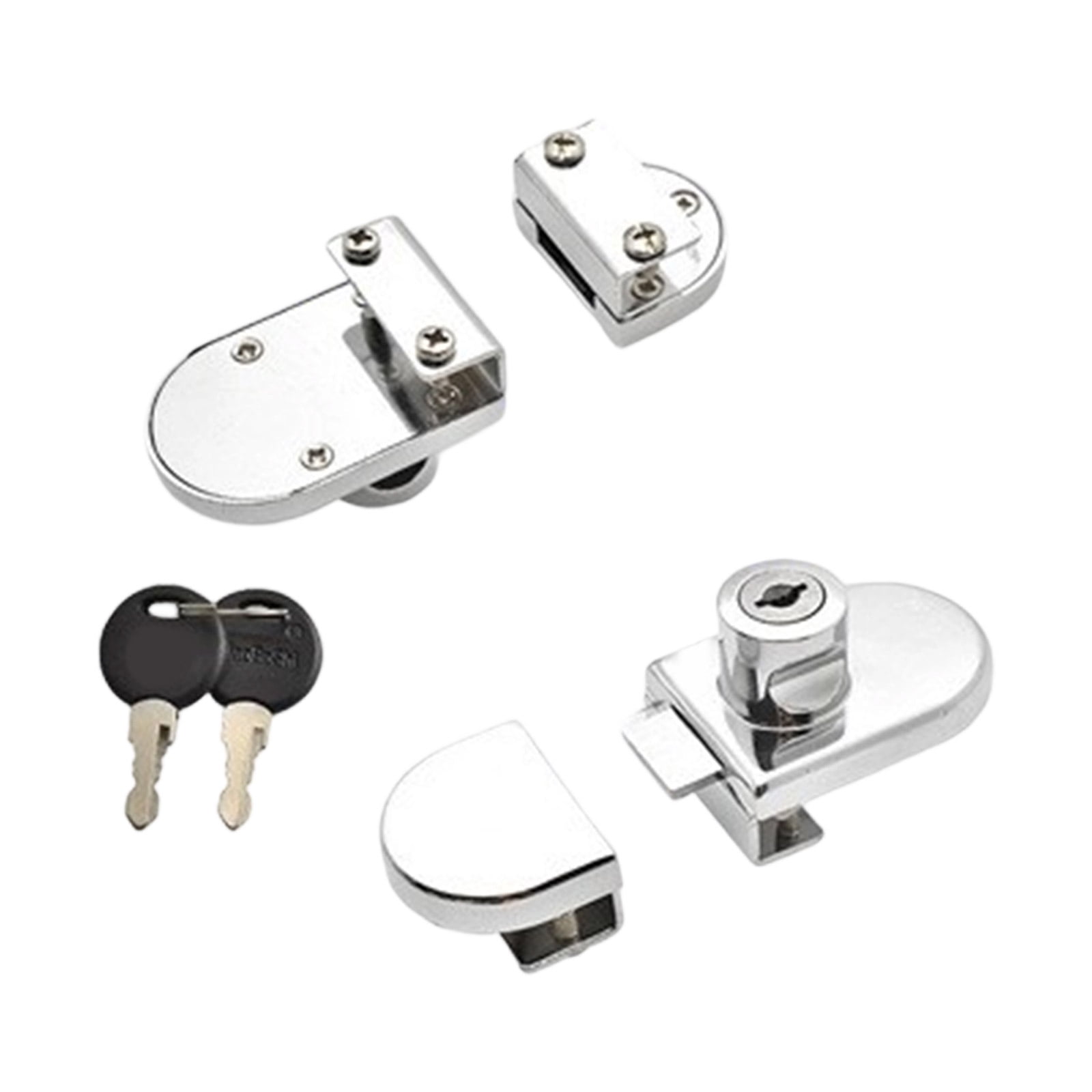 Glass Cabinet Door Lock Zincs Alloy Showcase Lock Security Hardware For ...