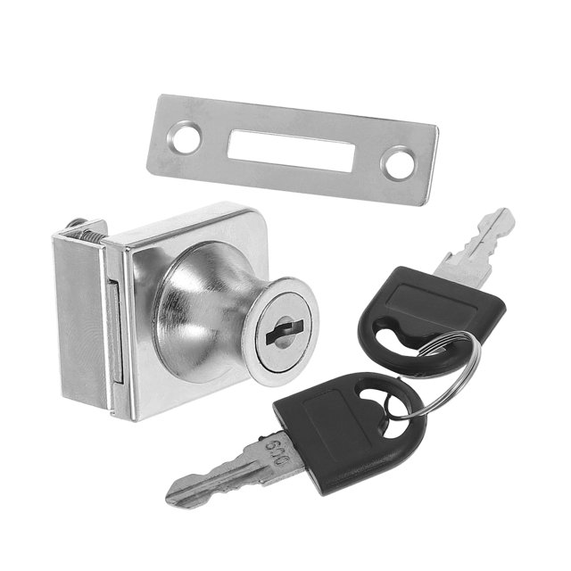 Glass Cabinet Lock with Key for Display Cases Counters Toolboxes ...