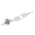 Glass Cabinet Security Lock Jewelry Locks Key Pocket Silver - Walmart.com