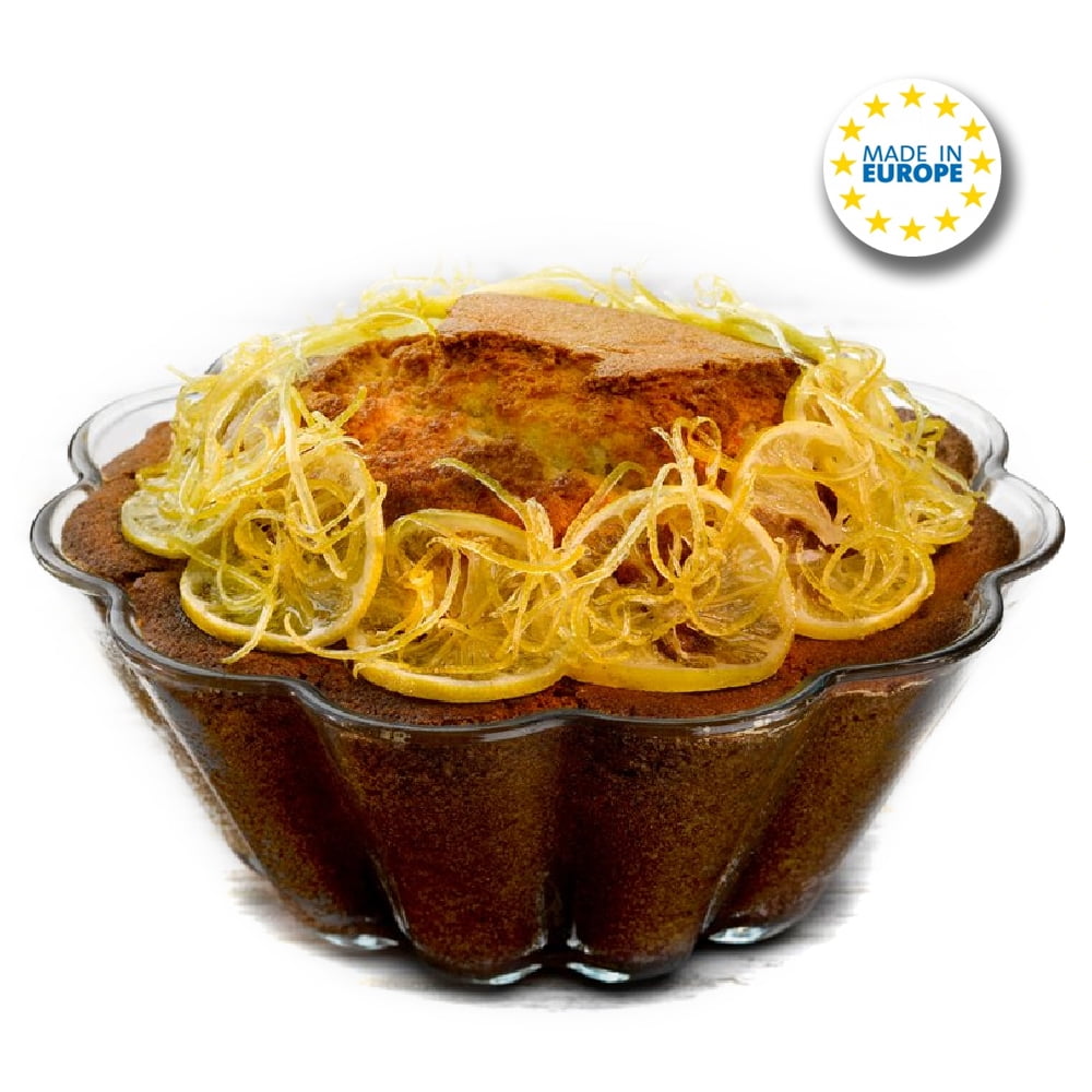 Glass Cake Mold Cake Pan, Fluted Baking Dish for Oven, Glass Serving ...