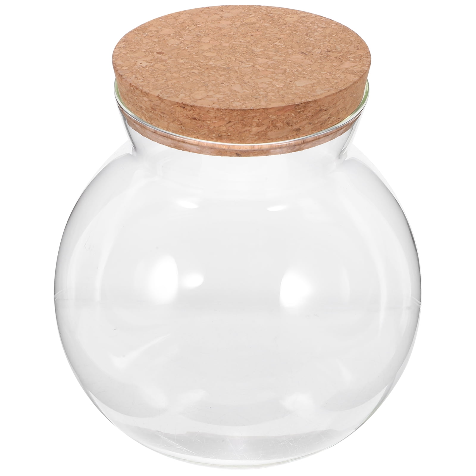 Glass Candy Jar Candy Storage Container Glass Tea Canister Grain ...