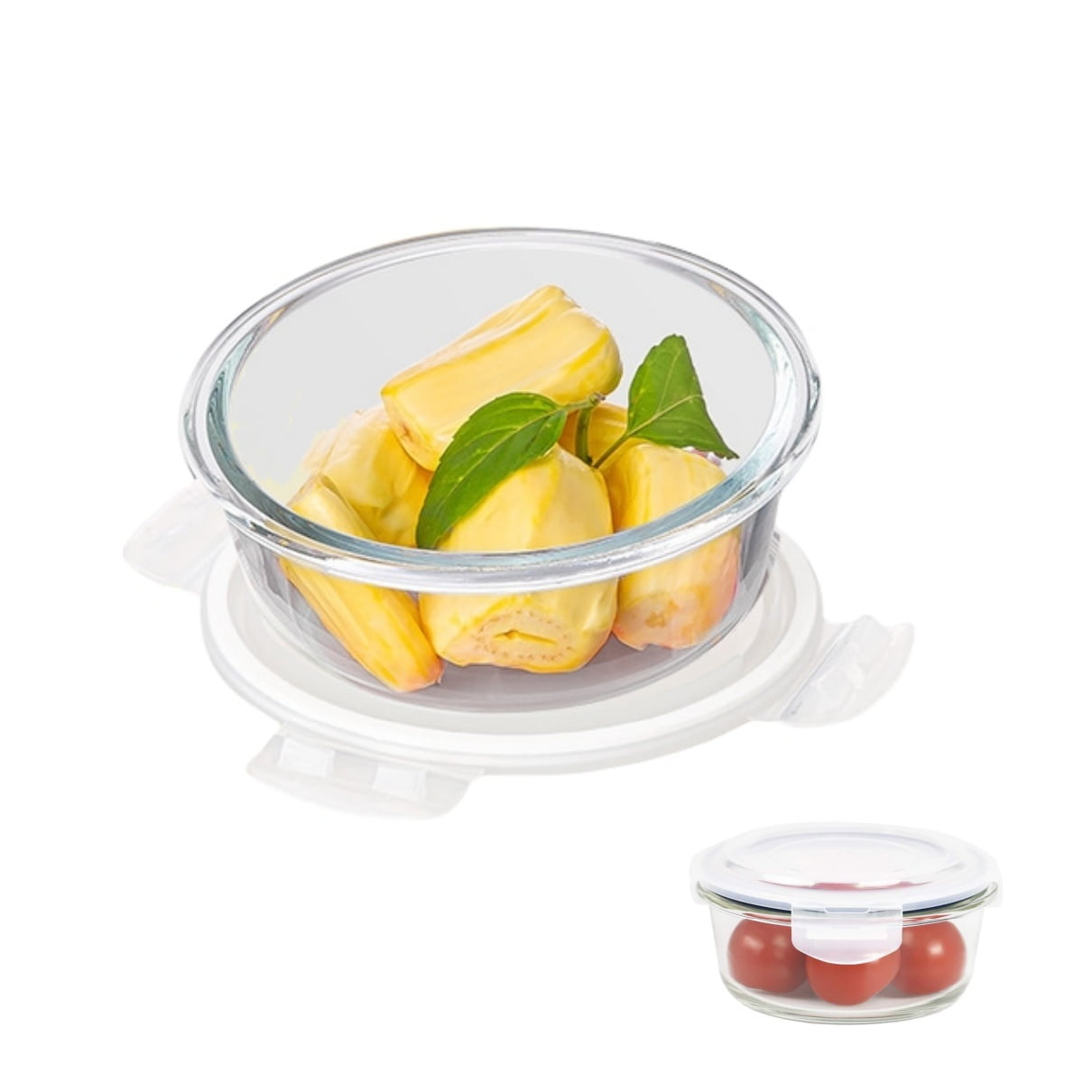 Glass Casserole Container,QZS Airtight Glass Storage Containers Set ...