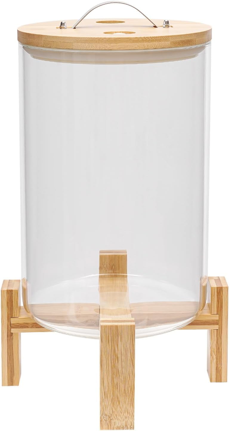 Glass Cereal Containers Storage Dispenser, Rice Storage Container ...