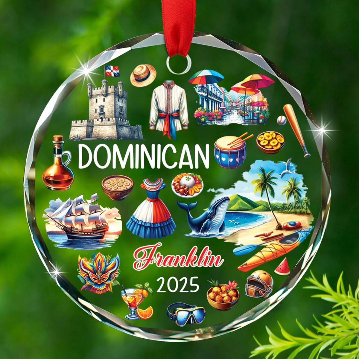 Glass Christmas Ornament featuring Dominican, Heartfelt Keepsake for ...
