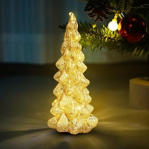 Lighted Glass Christmas Trees