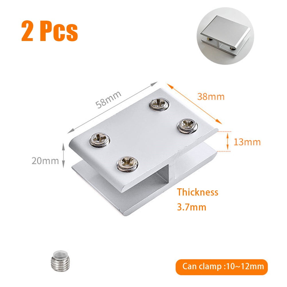 Glass Clamp Clips Bracket for Handrails 10-12mm glass Aluminium ...