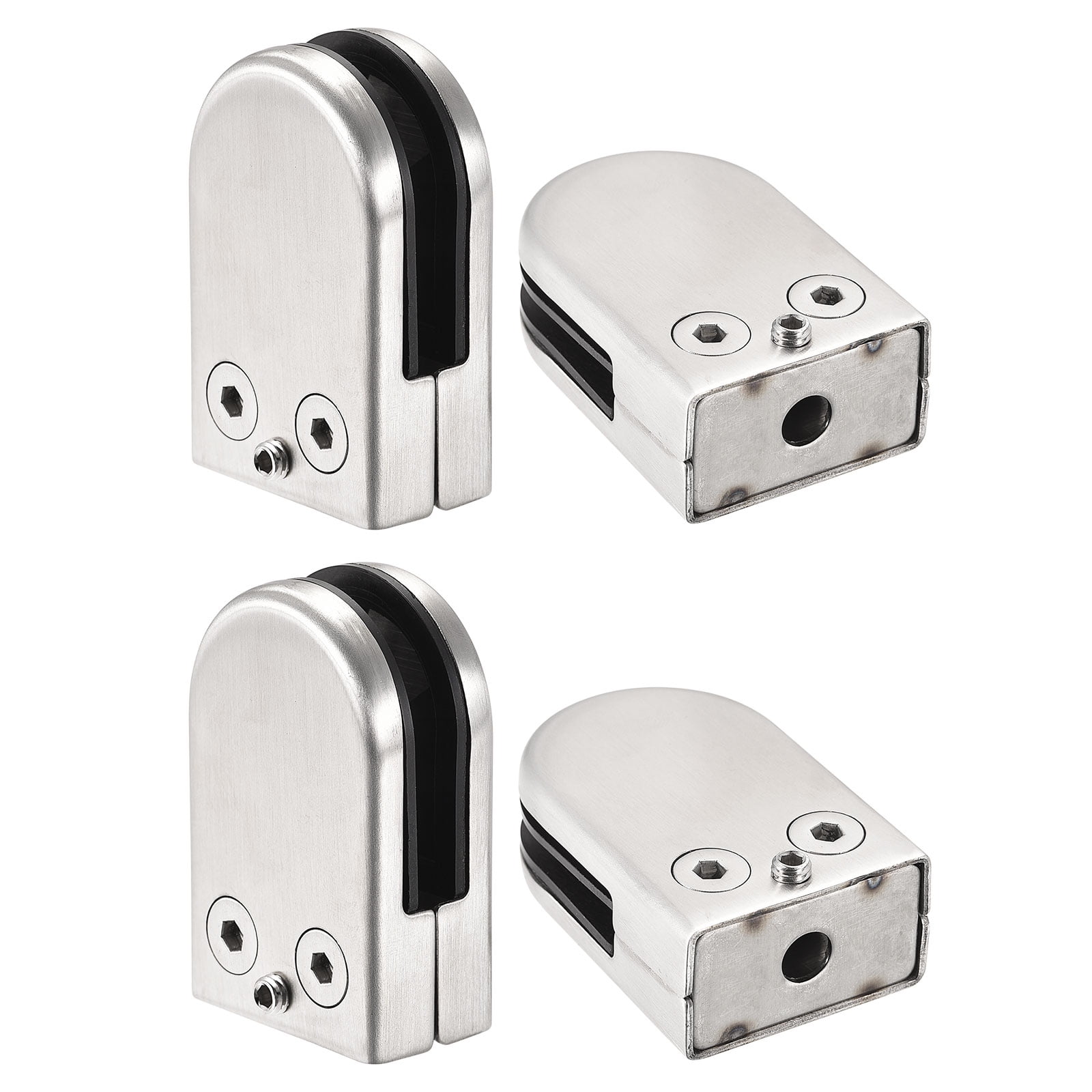 Glass Clamp4 Pack Adjustable 10-12mm Thickness 65x43mm Stainless Steel ...