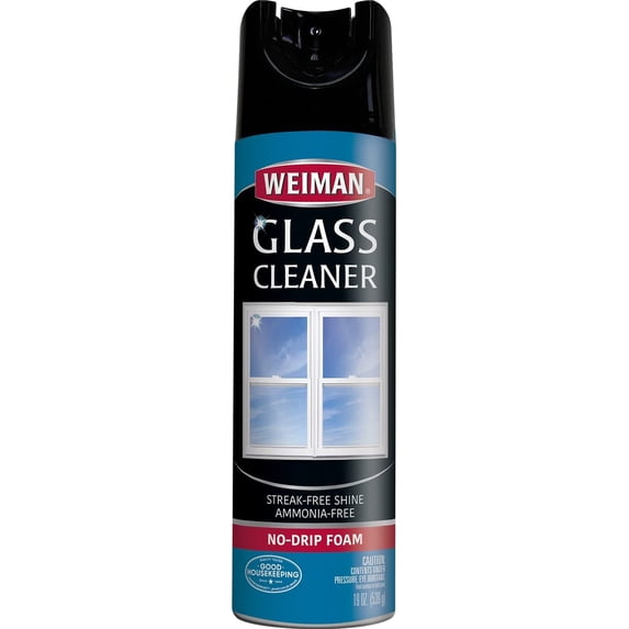 Glass Cleaner - 19 Ounce - Professional Streak Free Foaming No Drip ...