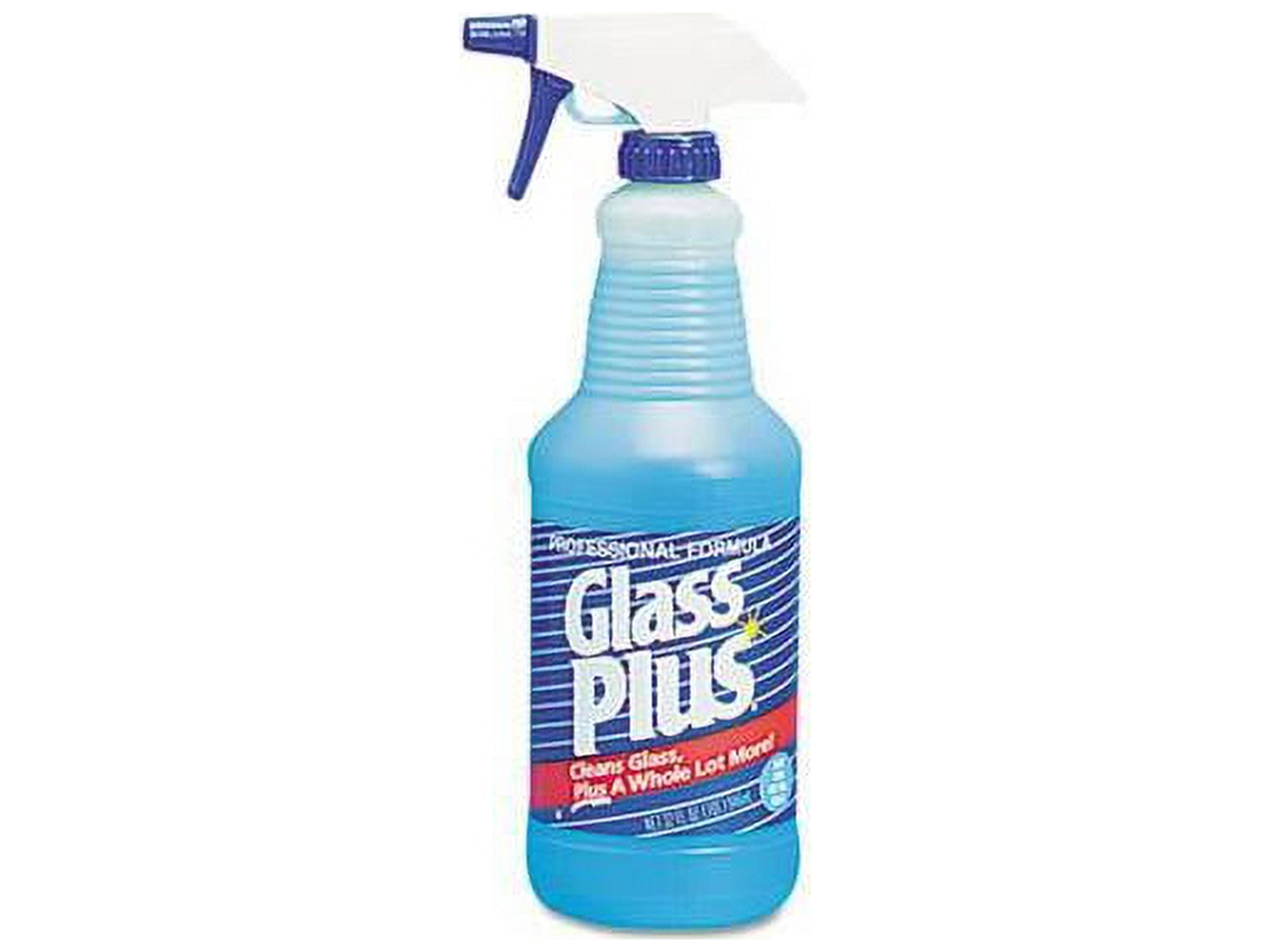 Glass Cleaner, 32 Oz Spray Bottle, Blue, 12/Carton - Walmart.com