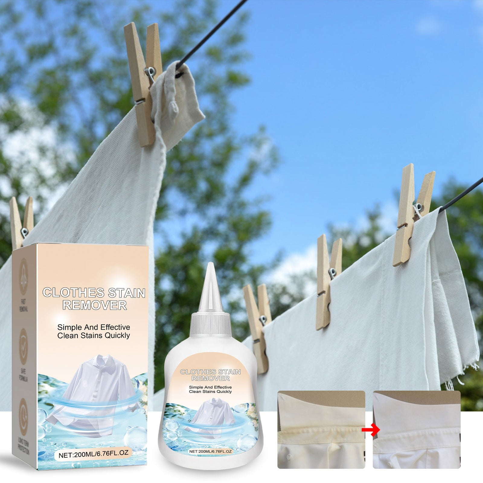 Glass Cleaner Laundry Cleaner Spray Bottles Bulk Powerful Stain Removal ...