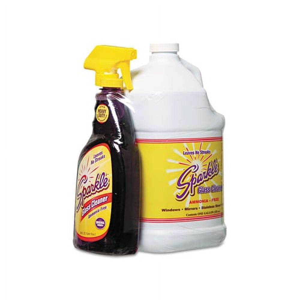 Ammonia-Free Glass Cleaner with Gallon Refill and Trigger Bottle ...