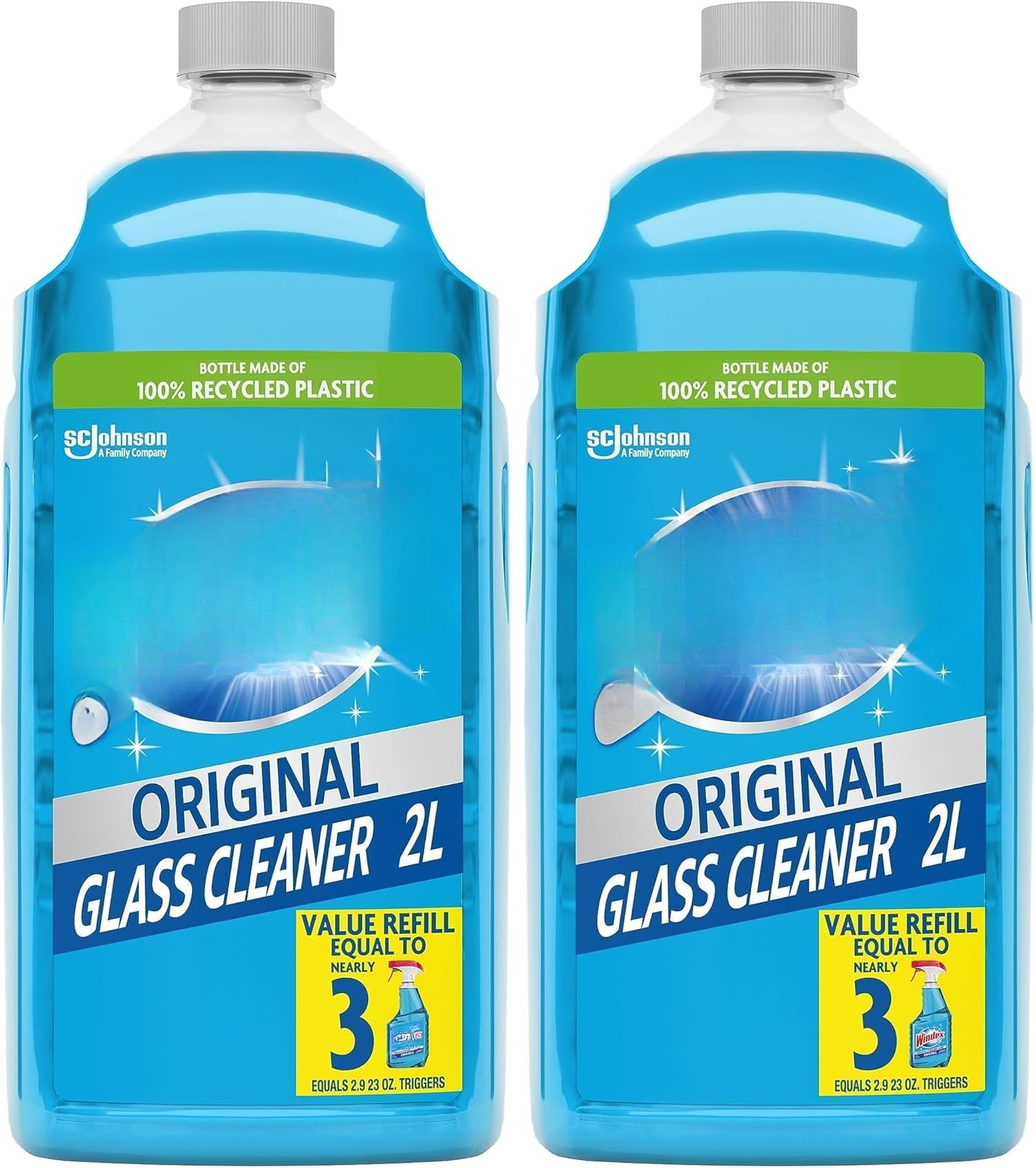 Glass Cleaner Refill, Blue Window Cleaner Works Smudges and ...