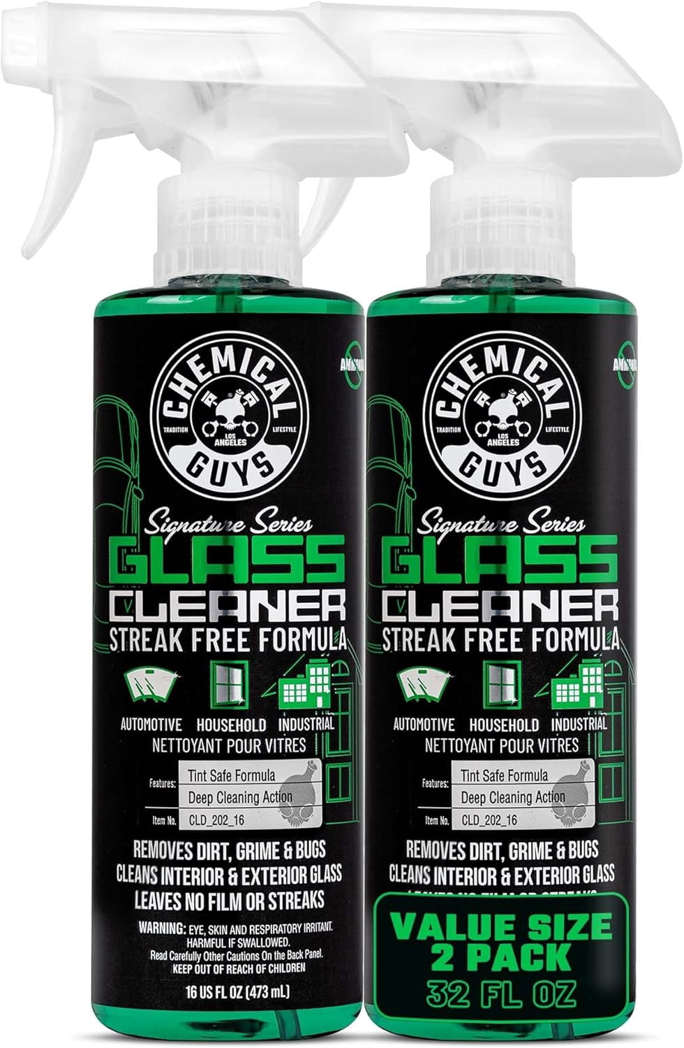 Glass Cleaner Signature Series 2 Pack (2 x 16 Fl Oz) - Streak-Free ...
