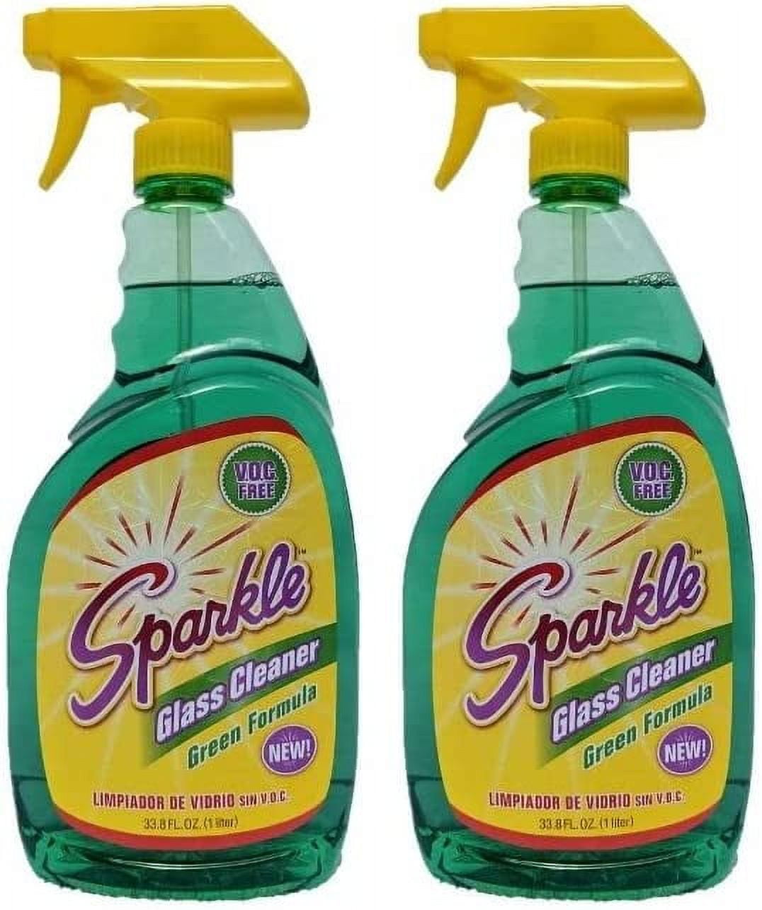 Glass Cleaner Spray, New Green Formula, V.O.C Free, Leaves No Streaks ...