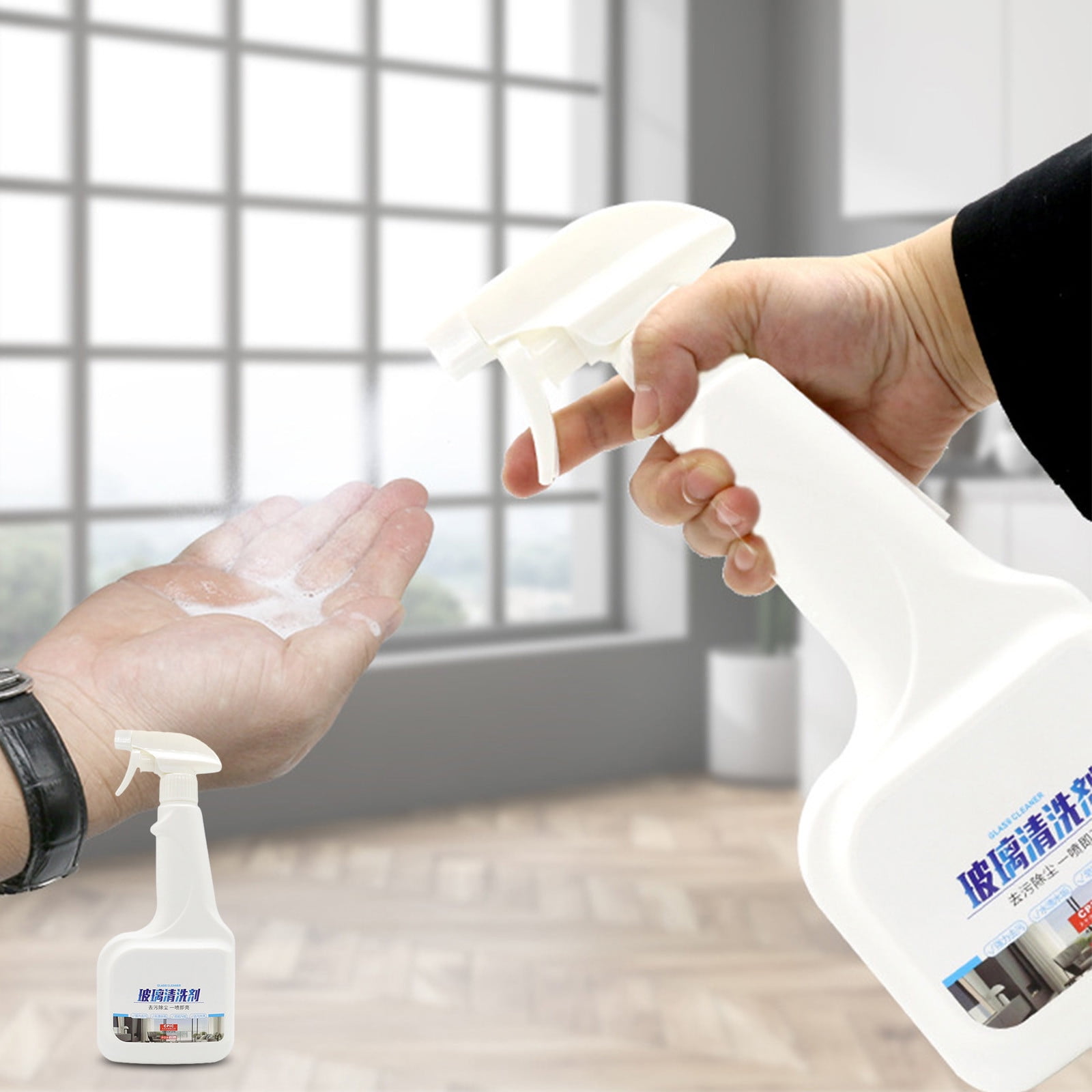 Glass Cleaner Spray Streak-Free Window Cleaner Shower Door Cleaner ...