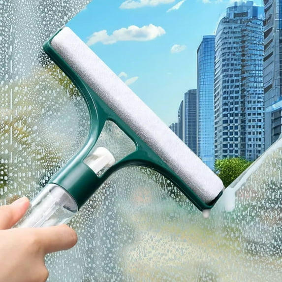 Glass Cleaner Squeegee, Multi-Surface Window Wiper, Efficient Water ...