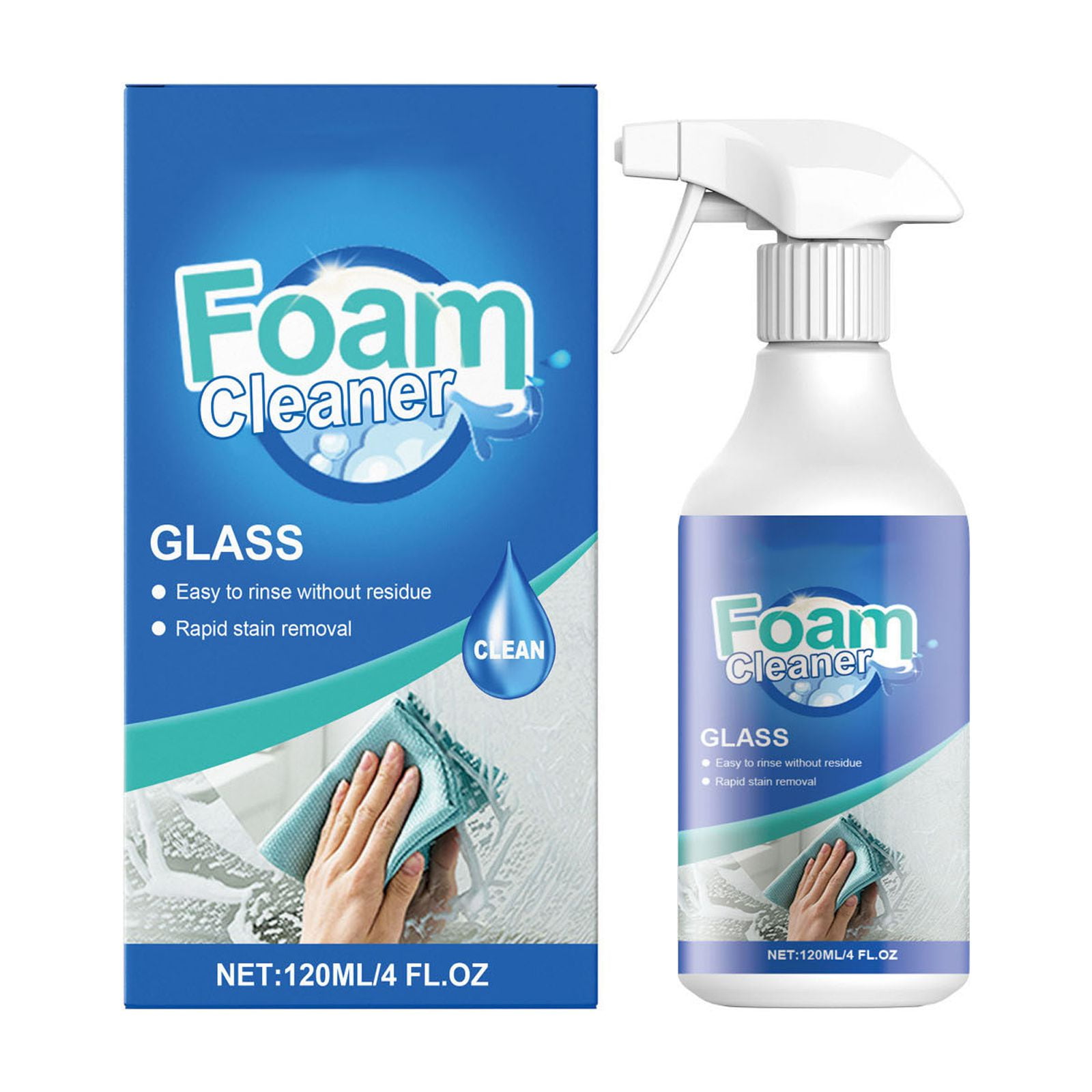 Glass Cleaning Spray for Window Door Easy to Rinse Powerful Stain ...