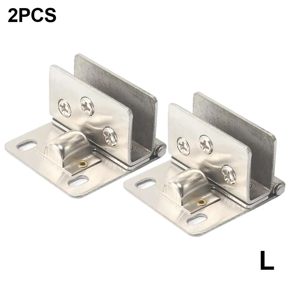 Glass Clip Glass Door Hinge Clamp Cabinet Cupboard Bathroom Glass Door ...