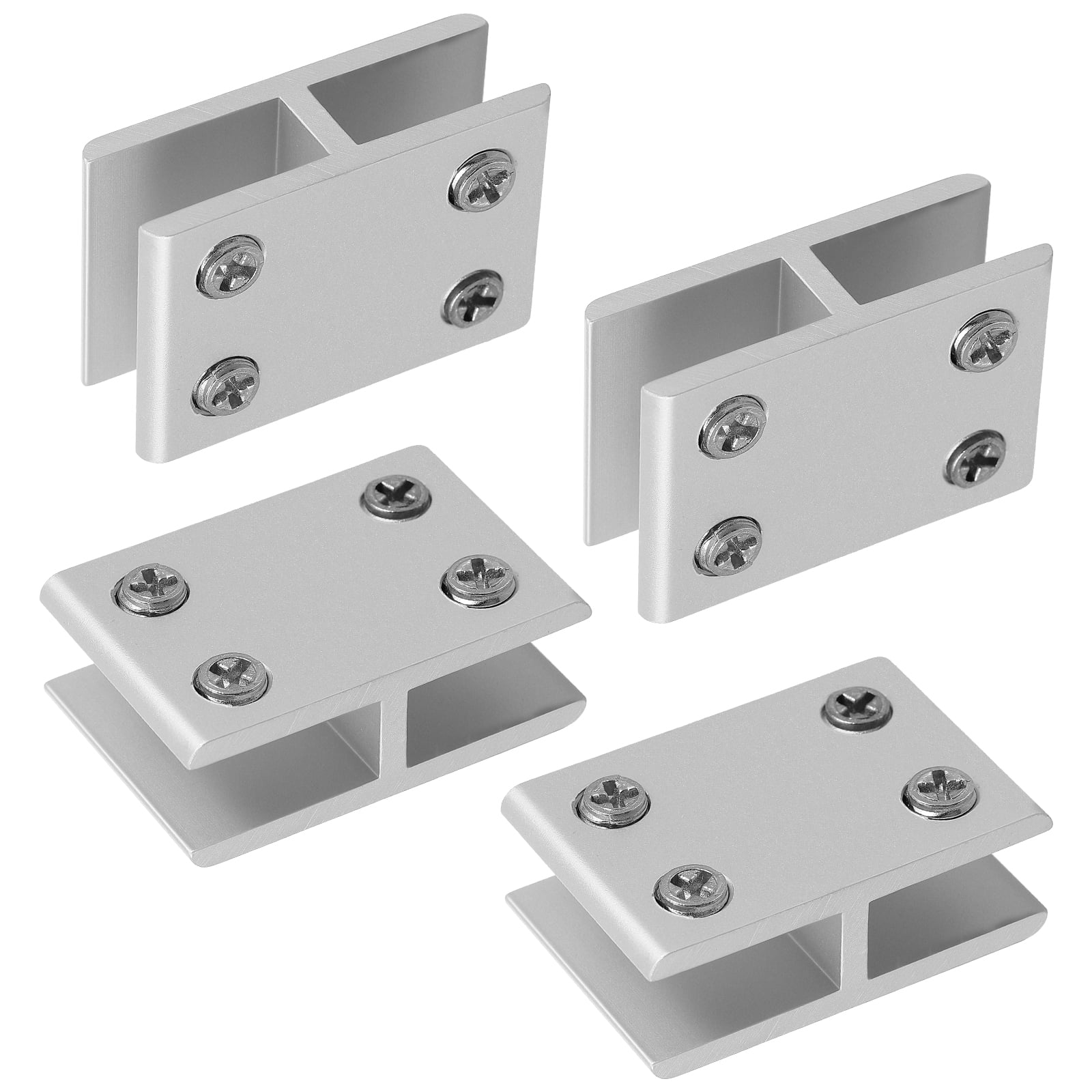 Glass Clip Panel Fixing Clamp Aluminum Shelf Wall Bracket Adjustable ...